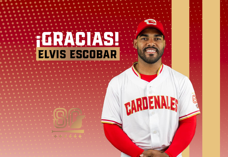 ELVIS ESCOBAR DEJADO EN LIBERTAD - Cardenales de Lara B.B.C